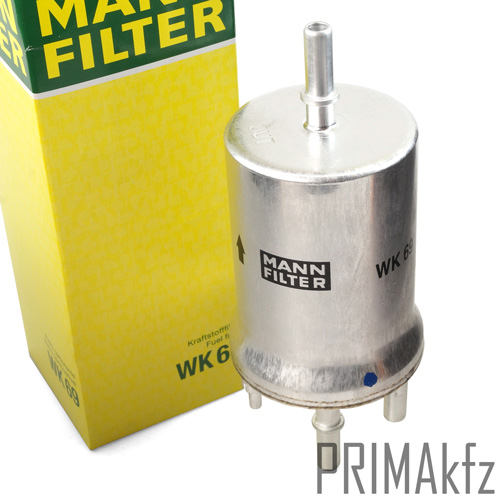 MANN FILTER WK 69 Kraftstofffilter für VW Golf V Audi A3 Seat Ibiza ...